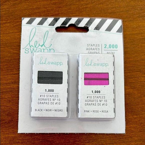 Heidi Swapp | Office | Heidi Swapp Black And Pink Staples Set | Poshmark